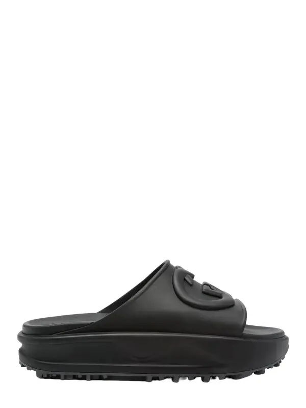 Gucci Interlocking G Slides - Black