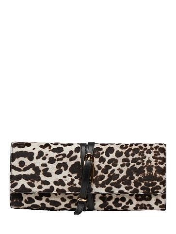 LIFFNER Belted Clutch - Leopard