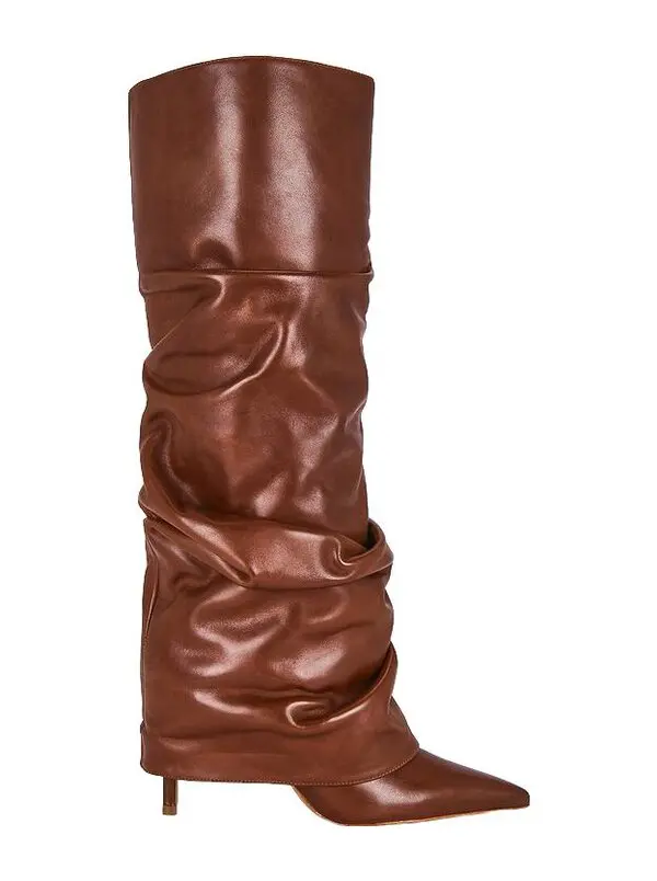 Schutz Mikki Up Cloak Boot In . Also - Brown