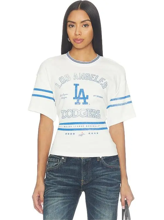 OFF SEASON La Dodgers Femme Lace-back Graphic Tee In . Also - White
