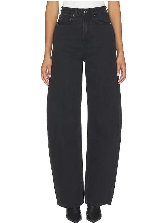 GRLFRND Austen High Rise Curve In . Also - Black