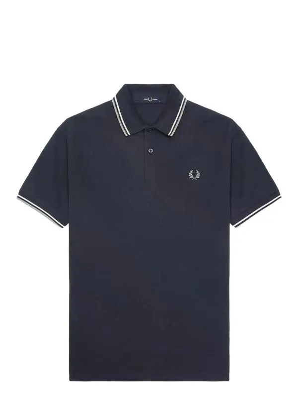 Fred Perry Twin-tipped Piqué Polo Shirt - Blue