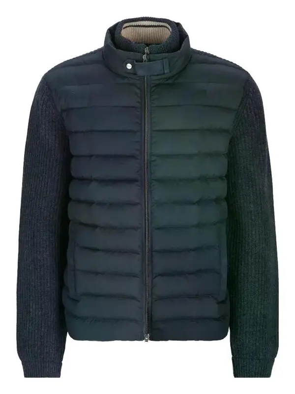 Herno Quilted Wool Jacket - Blue
