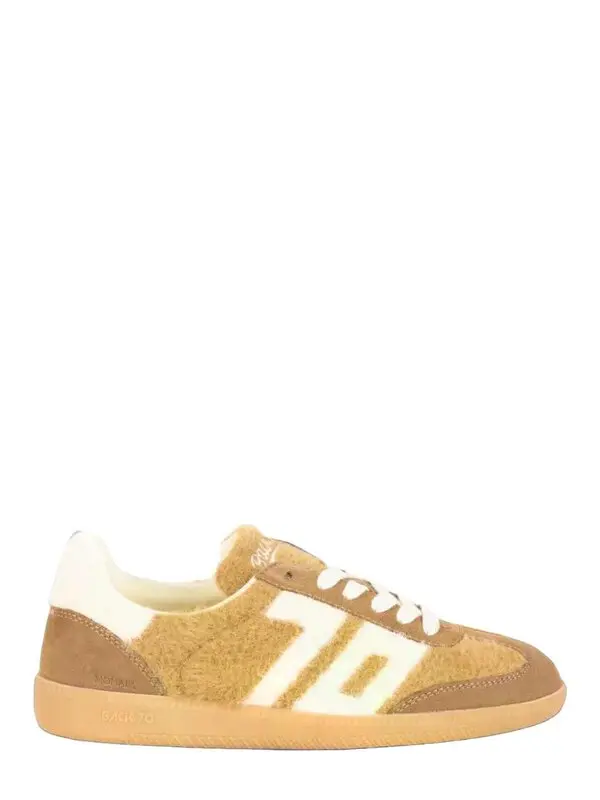 BACK 70 Cloud Panelled Faux-fur Sneakers - Yellow
