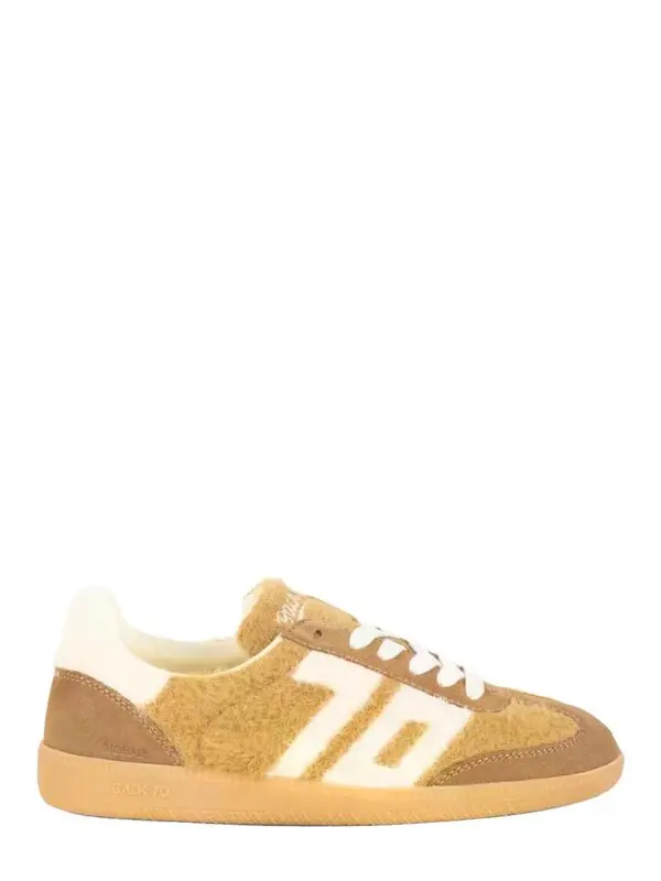 BACK 70 Cloud Panelled Faux-fur Sneakers - Yellow