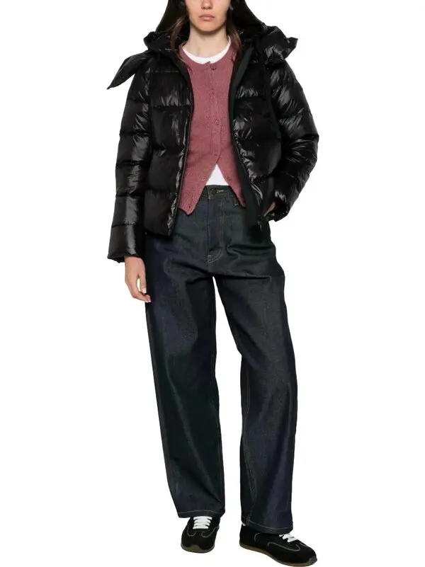 Peuterey Quilted Hooded Jacket - Black