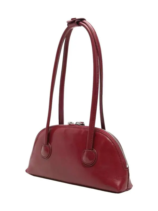 MARGESHERWOOD Logo-print Leather Shoulder Bag - Red