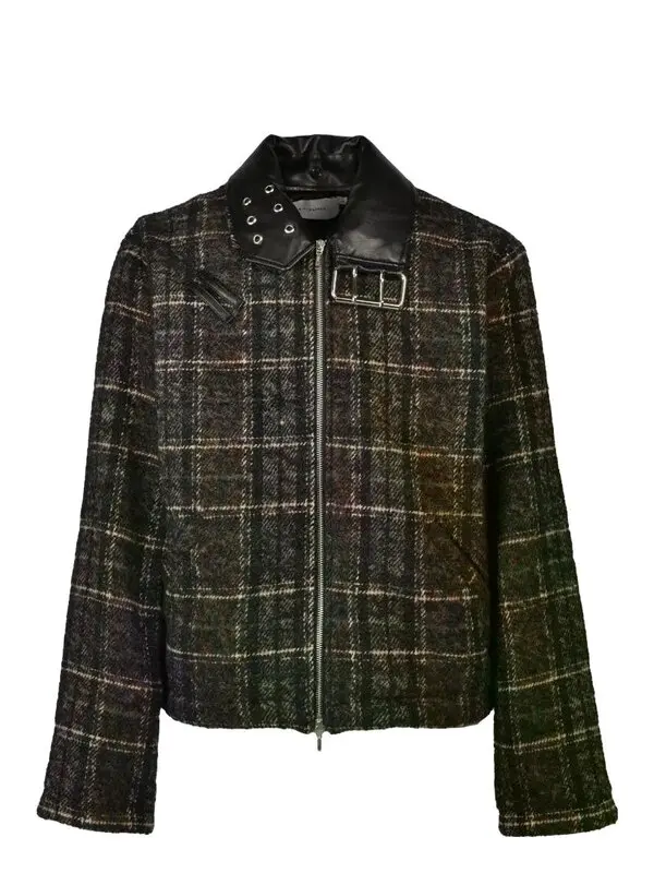 AV VATTEV Detachable-collar Wool Jacket - Brown
