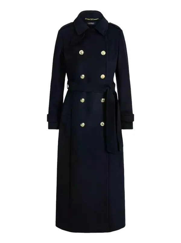 Ralph Lauren Double-breasted Belted Coat - Blue