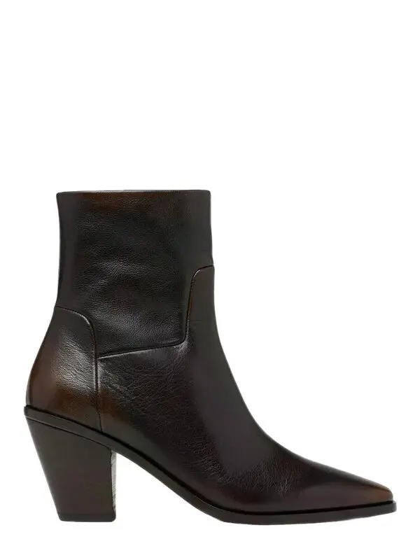 Marsèll Pointed-toe Leather Boots - Brown