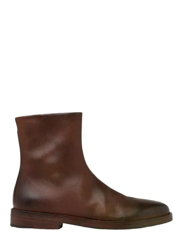Marsèll Burnished Leather Boots - Brown