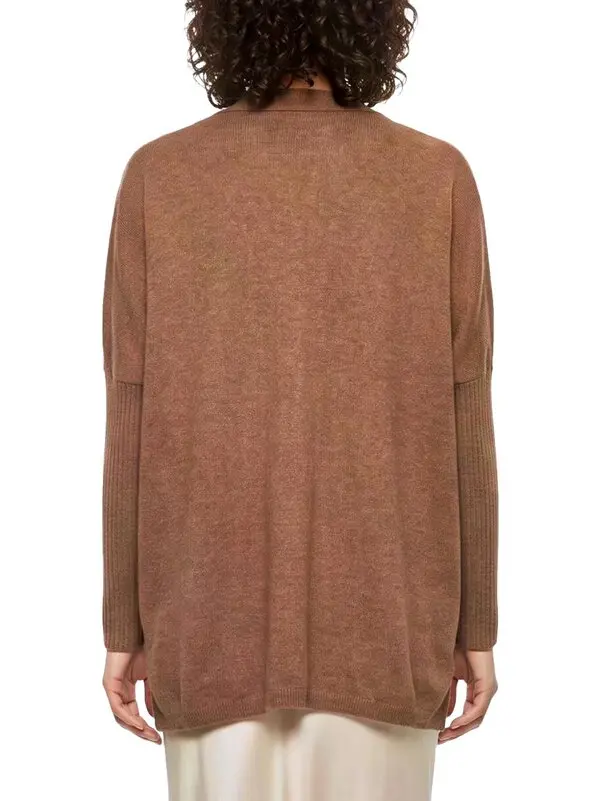 GOTHA Andrea Button-down Chest-pocket Sweater - Brown