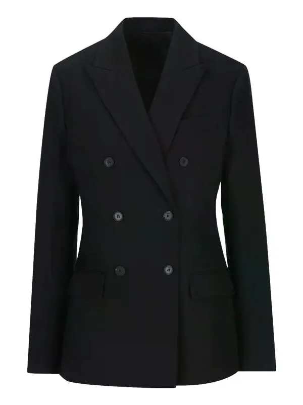 Fendi Double-breasted Cady Blazer - Black