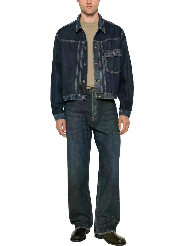 Visvim Social Sculpture 01 Wide-leg Jeans - Blue