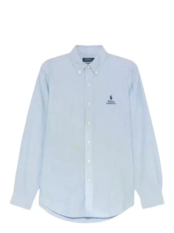 Polo Ralph Lauren Logo-embroidered Oxford Shirt - Blue