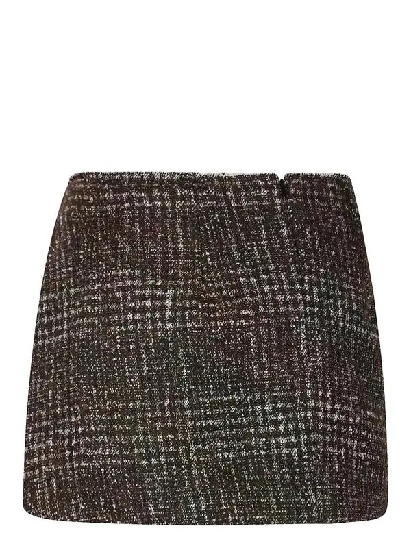 IRO PARIS Tweed Wrap Skirt - Brown