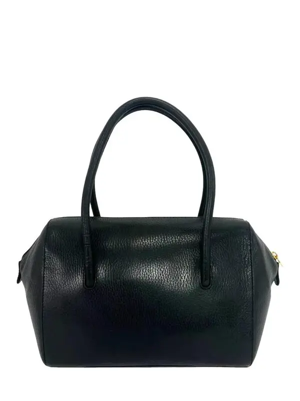 Cartier 20th Century Calf Leather Boston Bag - Black