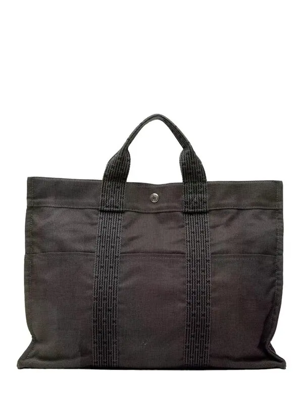 Hermès 2000 Canvas Herline Mm Tote Bag - Grey