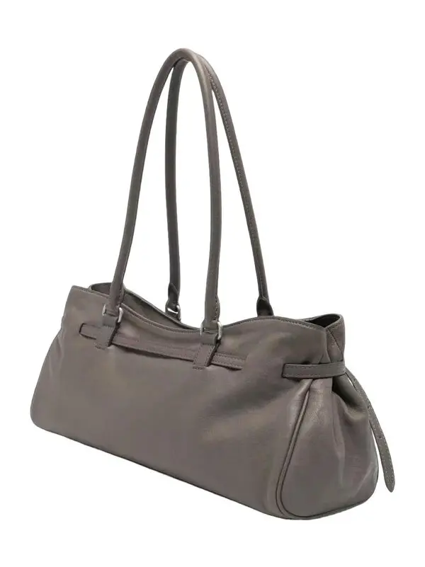 MARGESHERWOOD Buckle-detail Leather Shoulder Bag - Grey