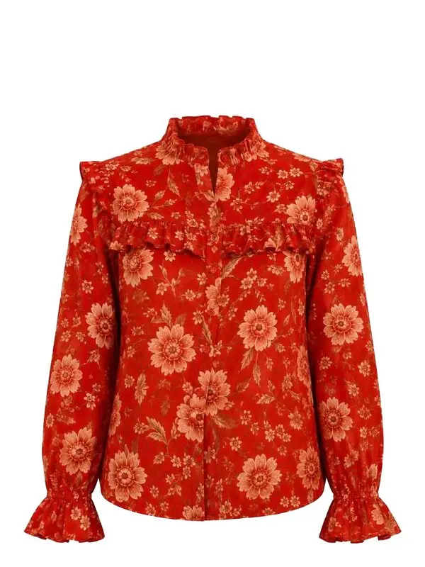 RAISHMA Esme Shirt - Red