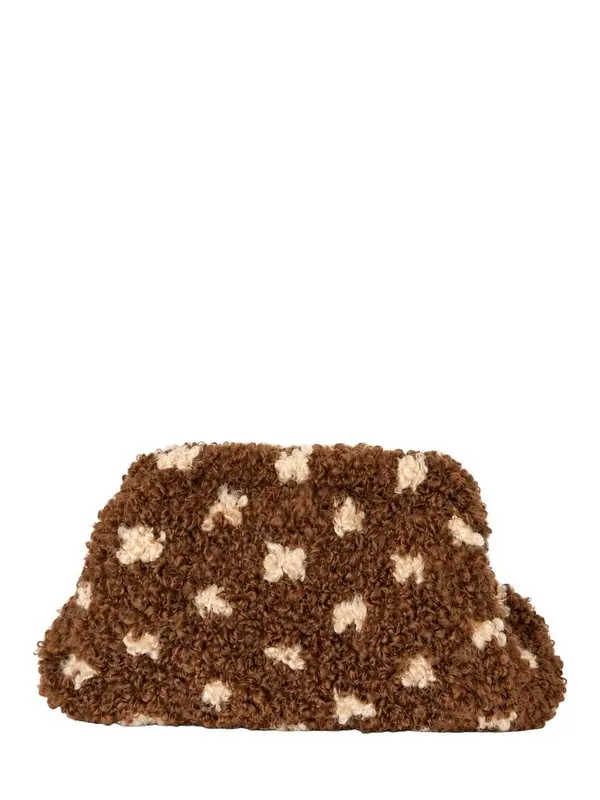 JURGI BRAND Nora Wool Clutch — & Cream - Brown