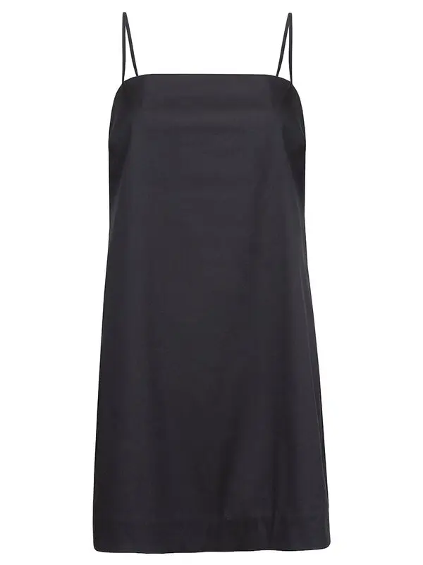 AUDREY VALLENS Poplin Mini Dress - Black