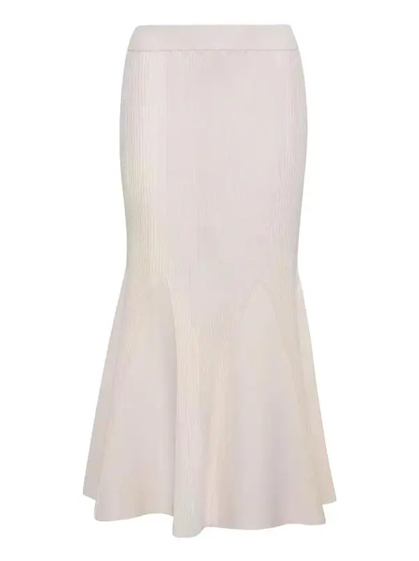 Cara Cara Ravena Ribbed-knit Skirt - Neutrals