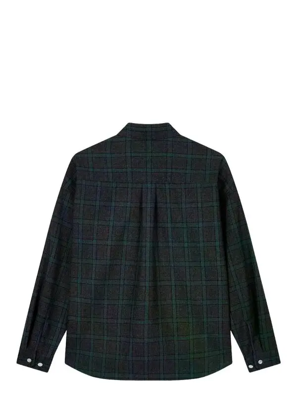 STUDIO TOMBOY Check-pattern Button-down Shirt - Grey