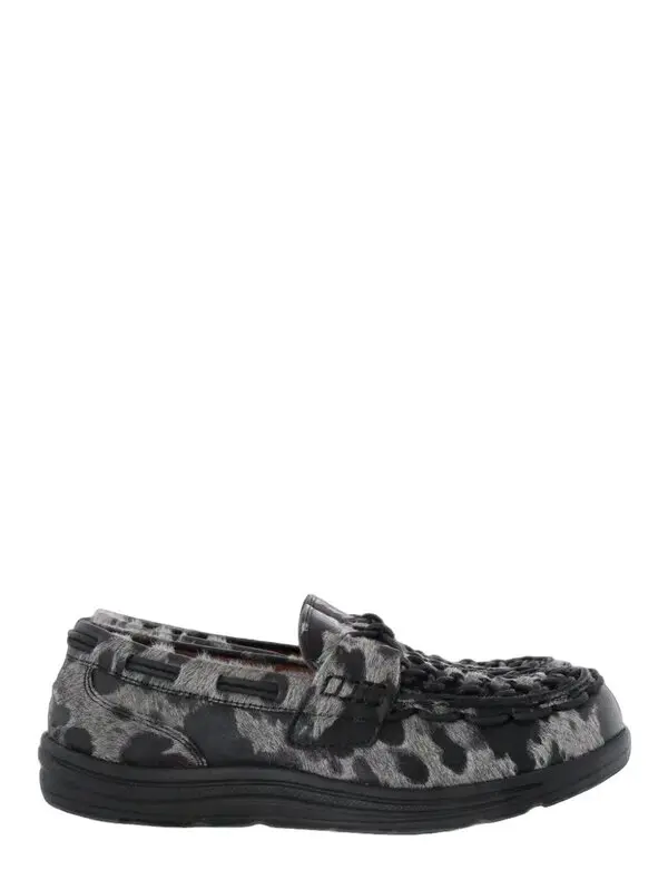 Keen Uneek Cow-print Slip-on Loafers - Grey