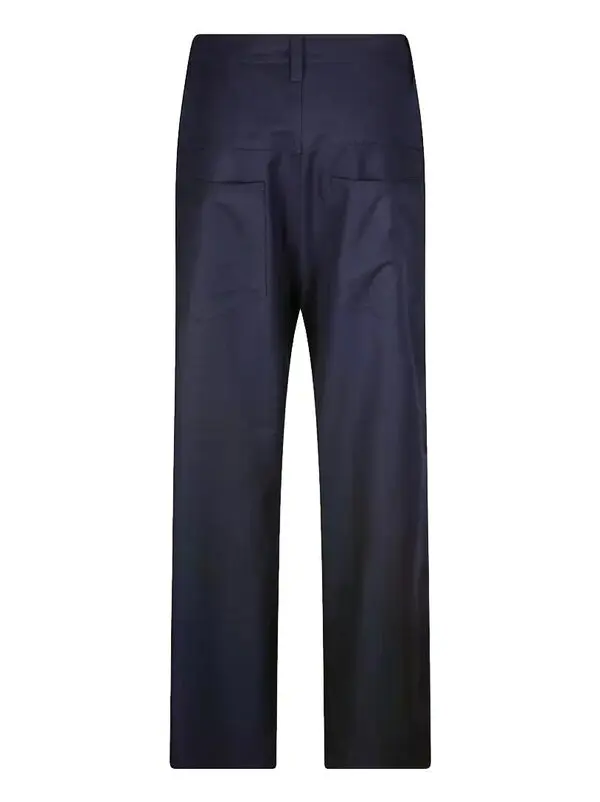 Sofie D'hoore Low-crotch Wool Trousers - Blue