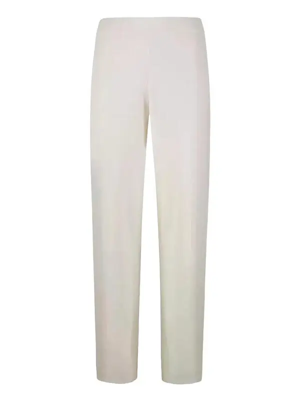 Majestic Filatures Fine-knit Elasticated Trousers - White