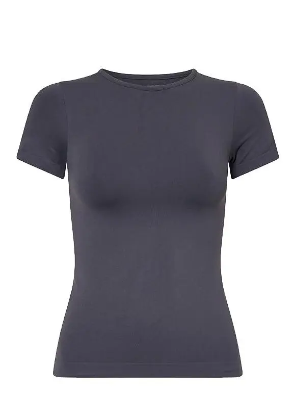 SKIMS Soft Smoothing Seamless Jersey T-shirt - Eclipse