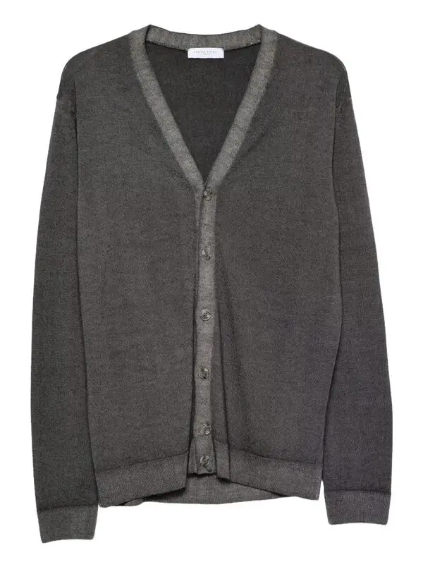 DANIELE FIESOLI Button-up Wool Cardigan - Grey