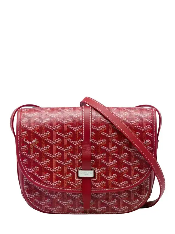 Goyard 2019 Goyardine Belvedere Ii Pm Crossbody Bag - Red