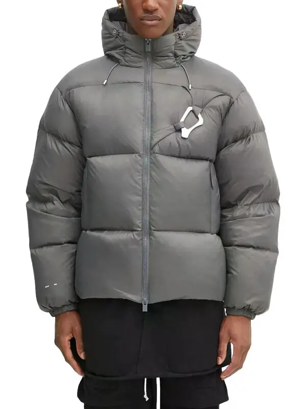 HELIOT EMIL Hooded Zip Jacket - Grey