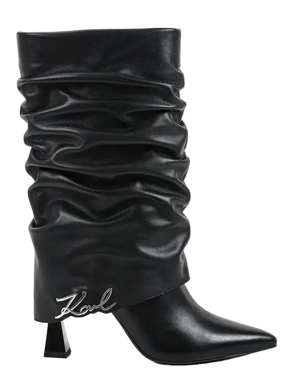 Karl Lagerfeld Pointed-toe Boots - Black