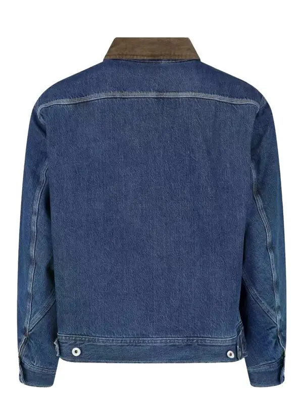 ROY ROGER'S Corduroy-collar Denim Jacket - Blue