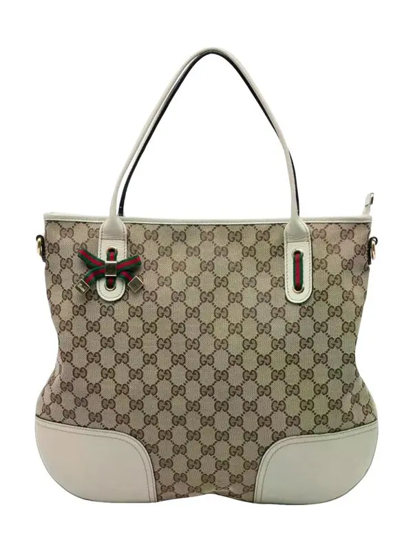 Gucci 2016-2026 Gg Canvas Princy Satchel - Neutrals
