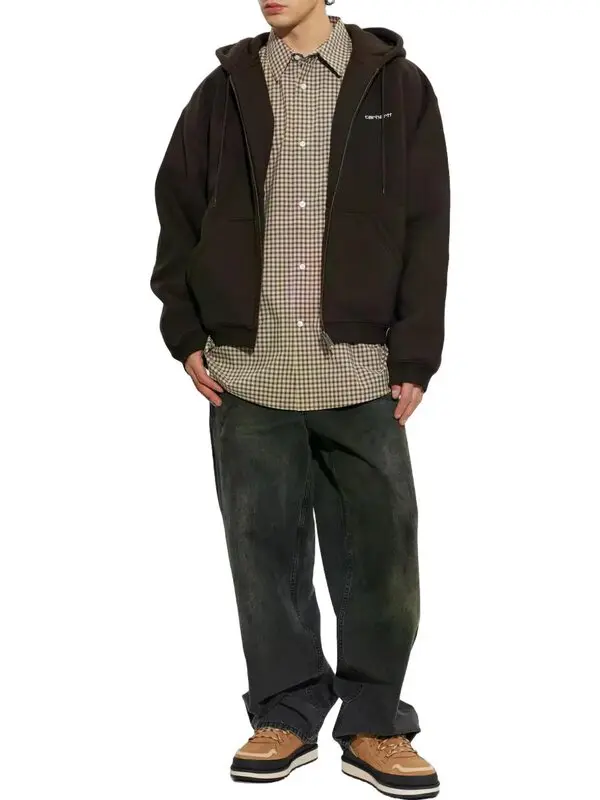 Carhartt Work In Progress Ebbert Zip-up Hoodie - Brown
