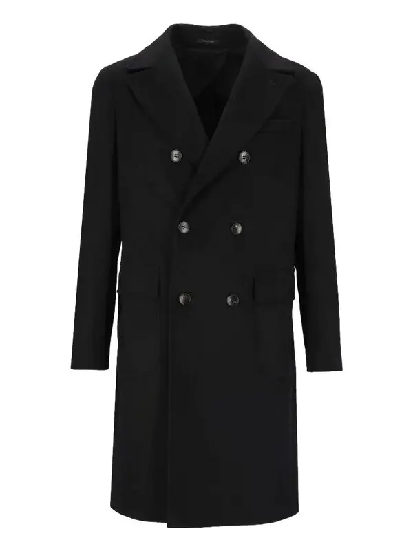 Al Duca D'aosta Ulster Double-breasted Coat - Black