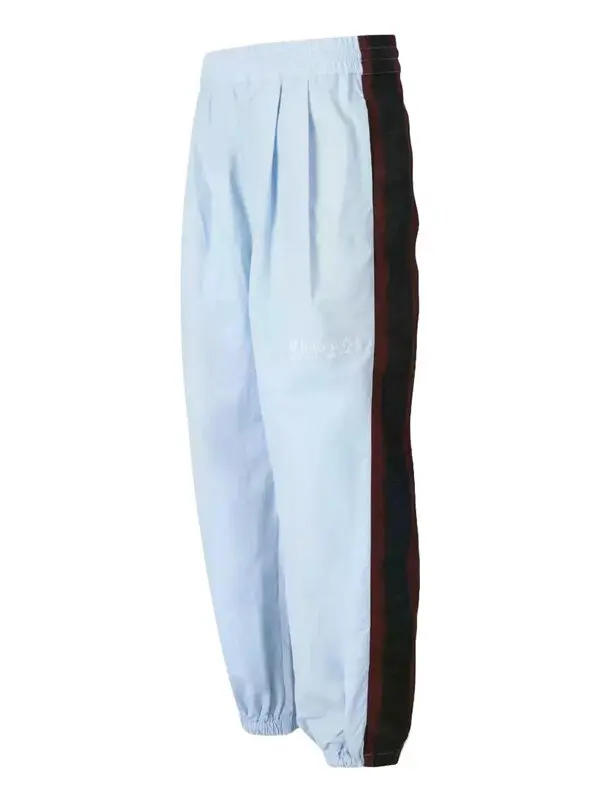 WILLY CHAVARRIA Logo-embroidered Side-stripe Track Pants - Blue