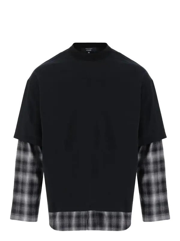 Comme Des Garçons Layered-sleeve T-shirt - Black