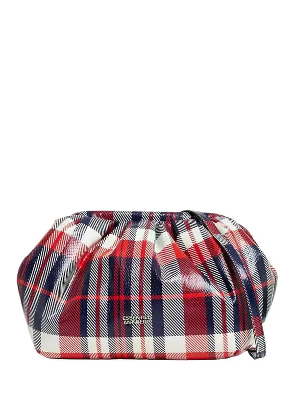 Essentiel Antwerp Check-pattern Kennie Shoulder Bag - Red