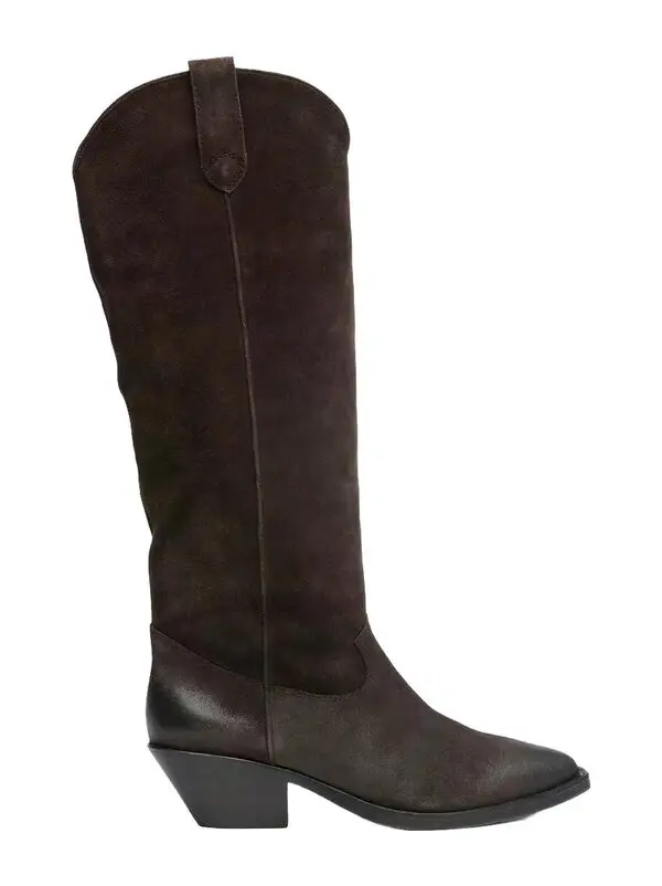Ash Dolly Knee-high Cowboy Boots - Brown