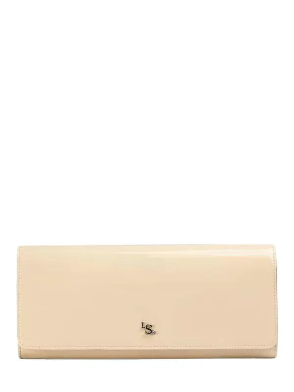 LE SILLA Logo-plaque Clutch Bag - Neutrals