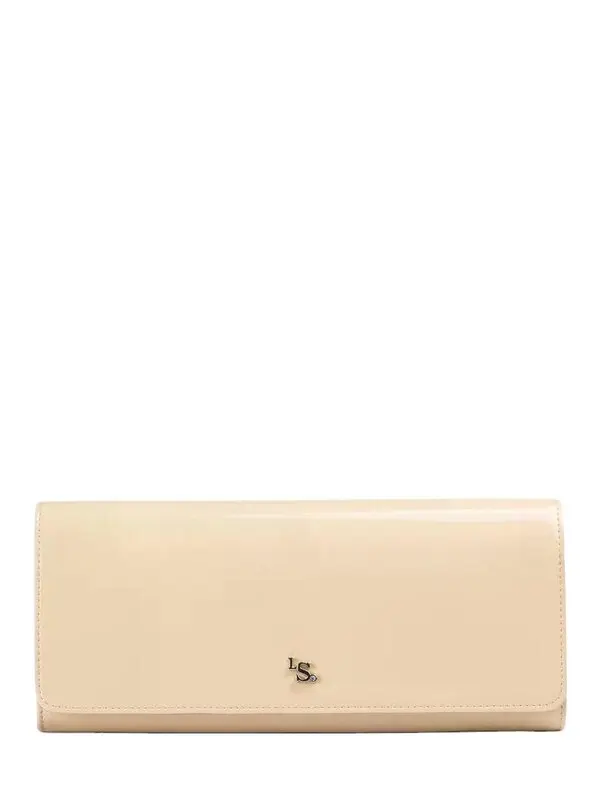 LE SILLA Logo-plaque Clutch Bag - Neutrals