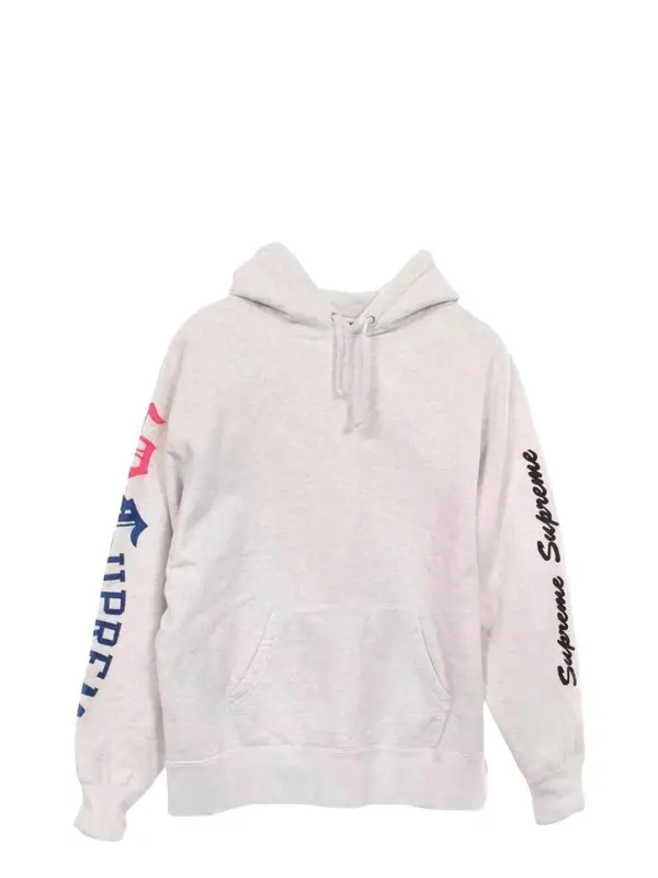 Supreme 2000s Logo-print Hoodie - Grey