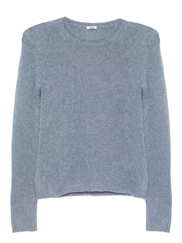 Aspesi Ribbed Mohair-wool Sweater - Blue