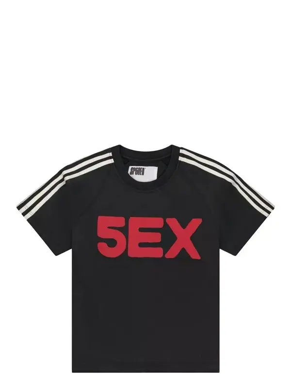 SP5DER 5ex Side-stripe T-shirt - Black