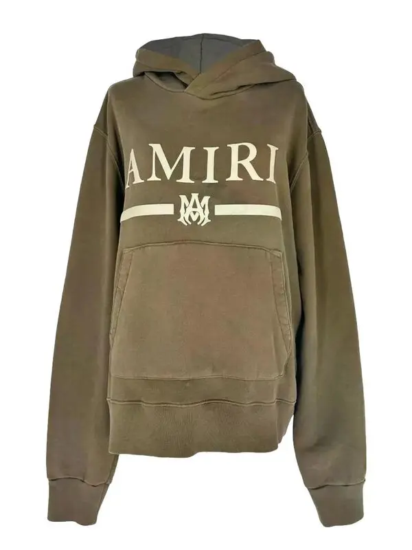 Amiri Bar Logo-detail Hoodie - Brown